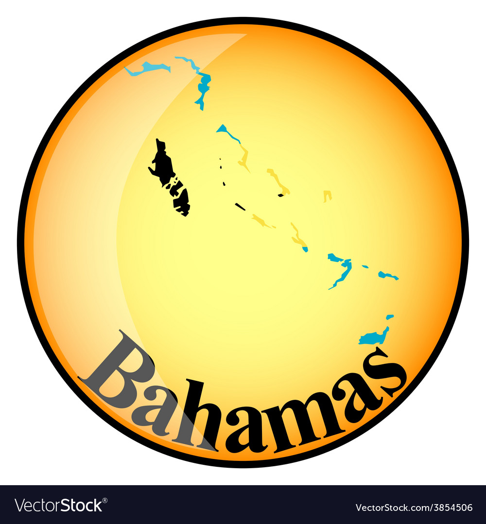 Button bahamas Royalty Free Vector Image - VectorStock