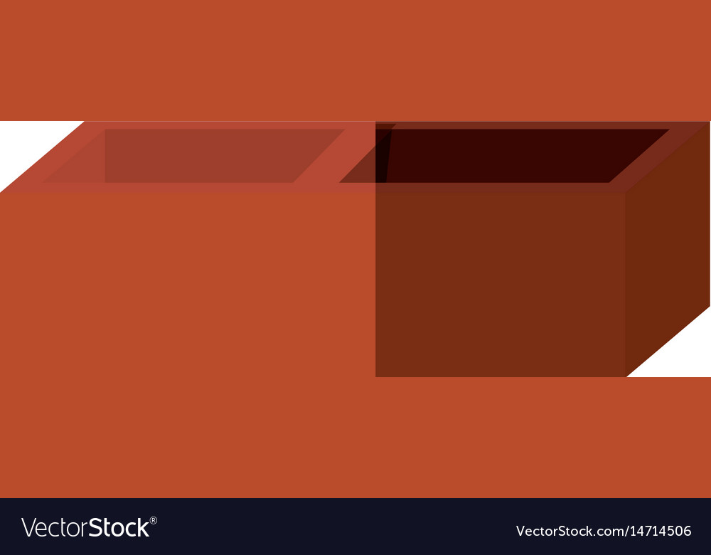 Construction brick isolated Royalty Free Vector Image