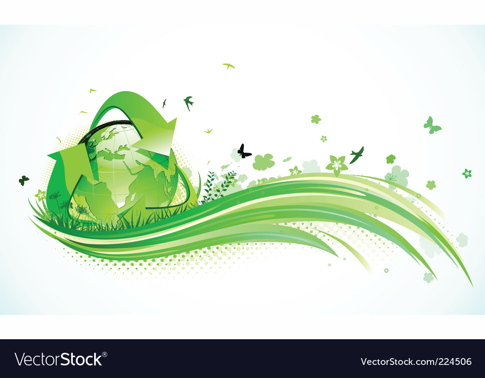 Eco background Royalty Free Vector Image - VectorStock