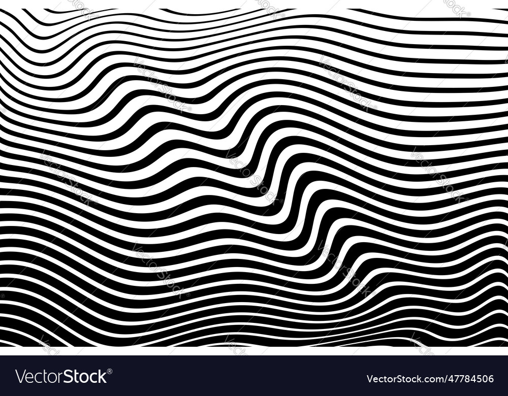 Wavy lines pattern Royalty Free Vector Image - VectorStock