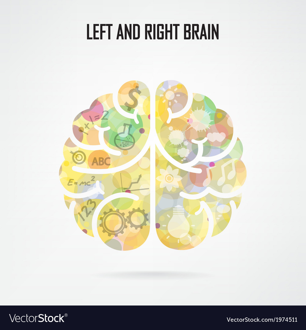 Creative brain idea concept Royalty Free Vector Image