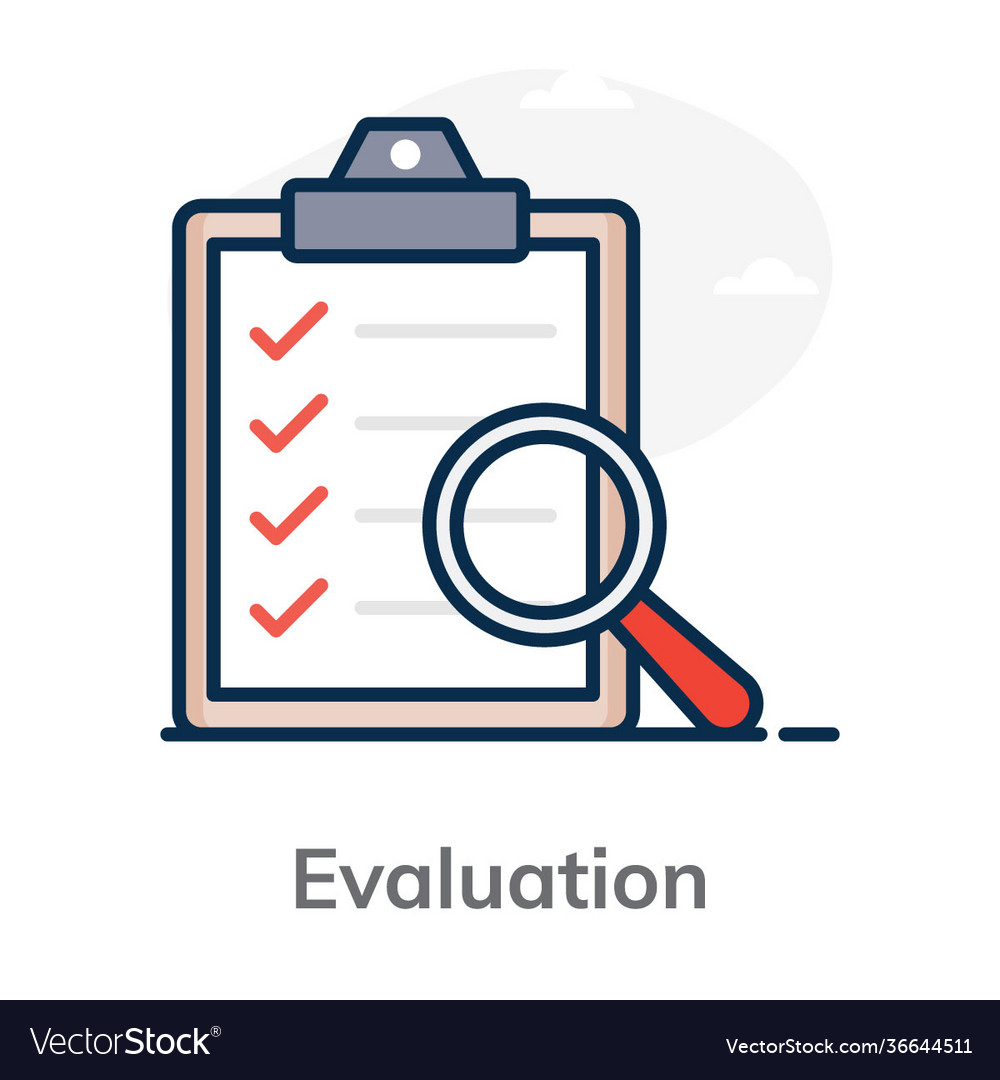 Evaluation Royalty Free Vector Image - VectorStock