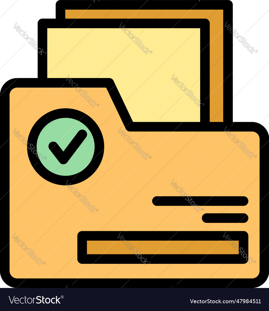 Folder code icon flat Royalty Free Vector Image