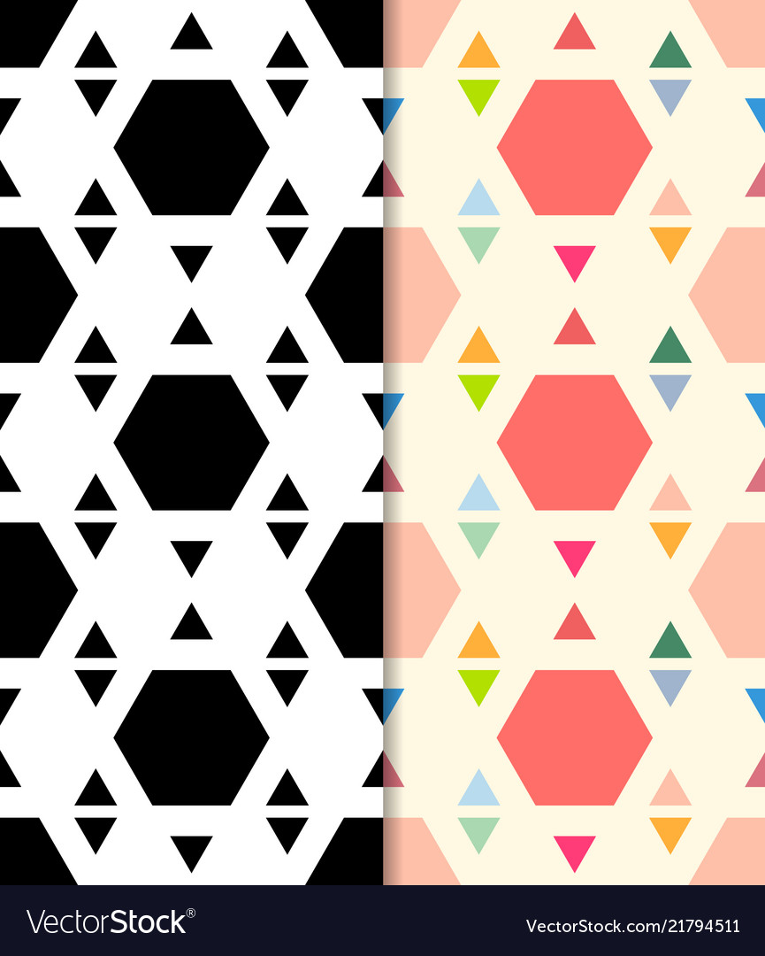 Geometric seamless pattern background Royalty Free Vector