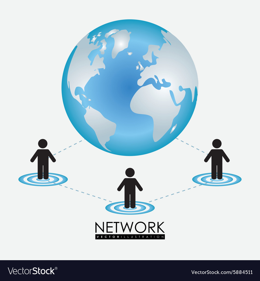 Network design Royalty Free Vector Image - VectorStock