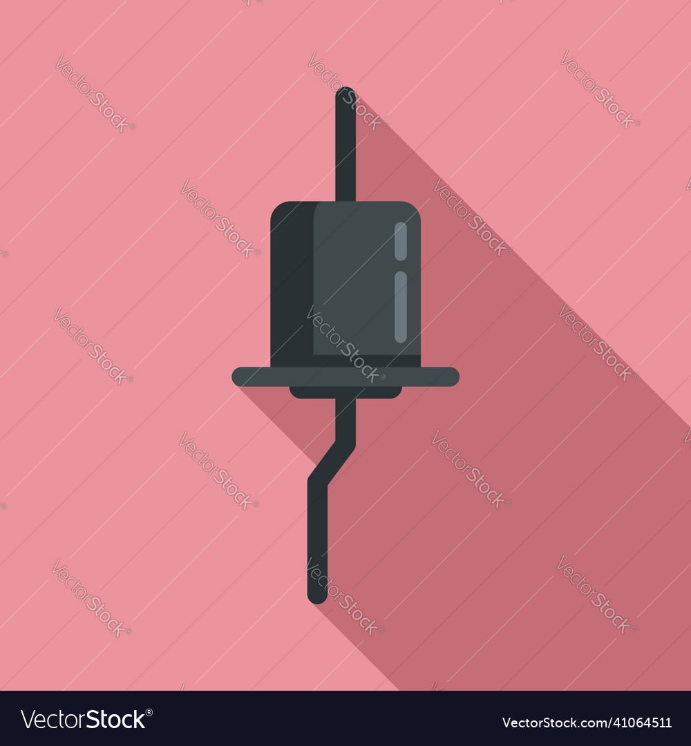 Panel diode icon flat semiconductor light Vector Image