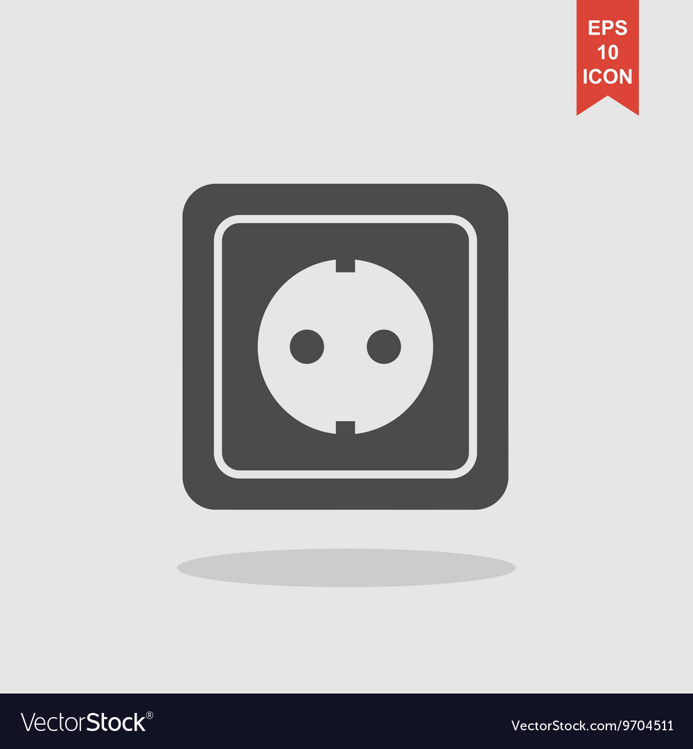 Power socket icon Royalty Free Vector Image - VectorStock
