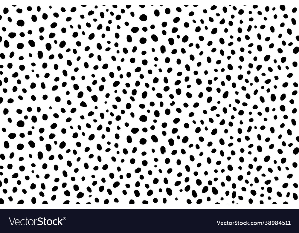 White background with black dot patterns Vector Image