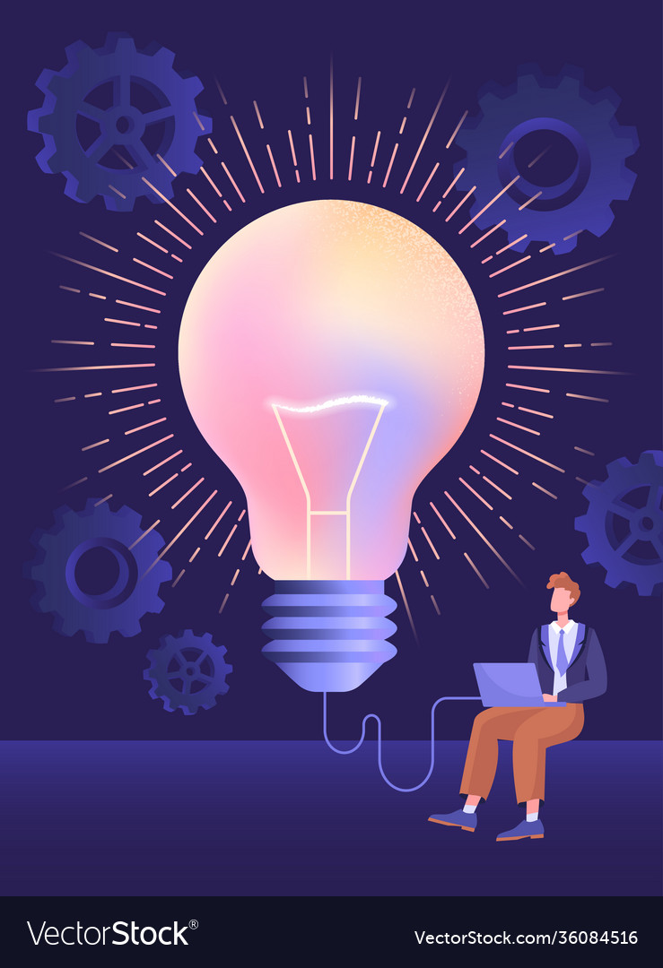 Creative idea concept Royalty Free Vector Image