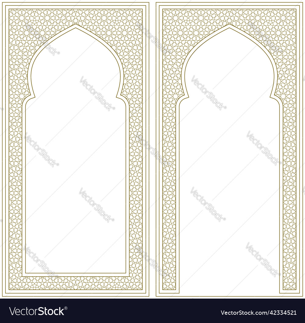 A set of two design elements frames Royalty Free Vector