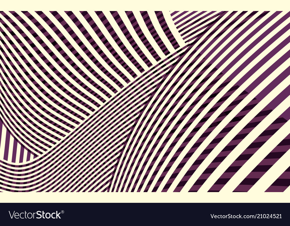 Abstract curve stripe pattern Royalty Free Vector Image