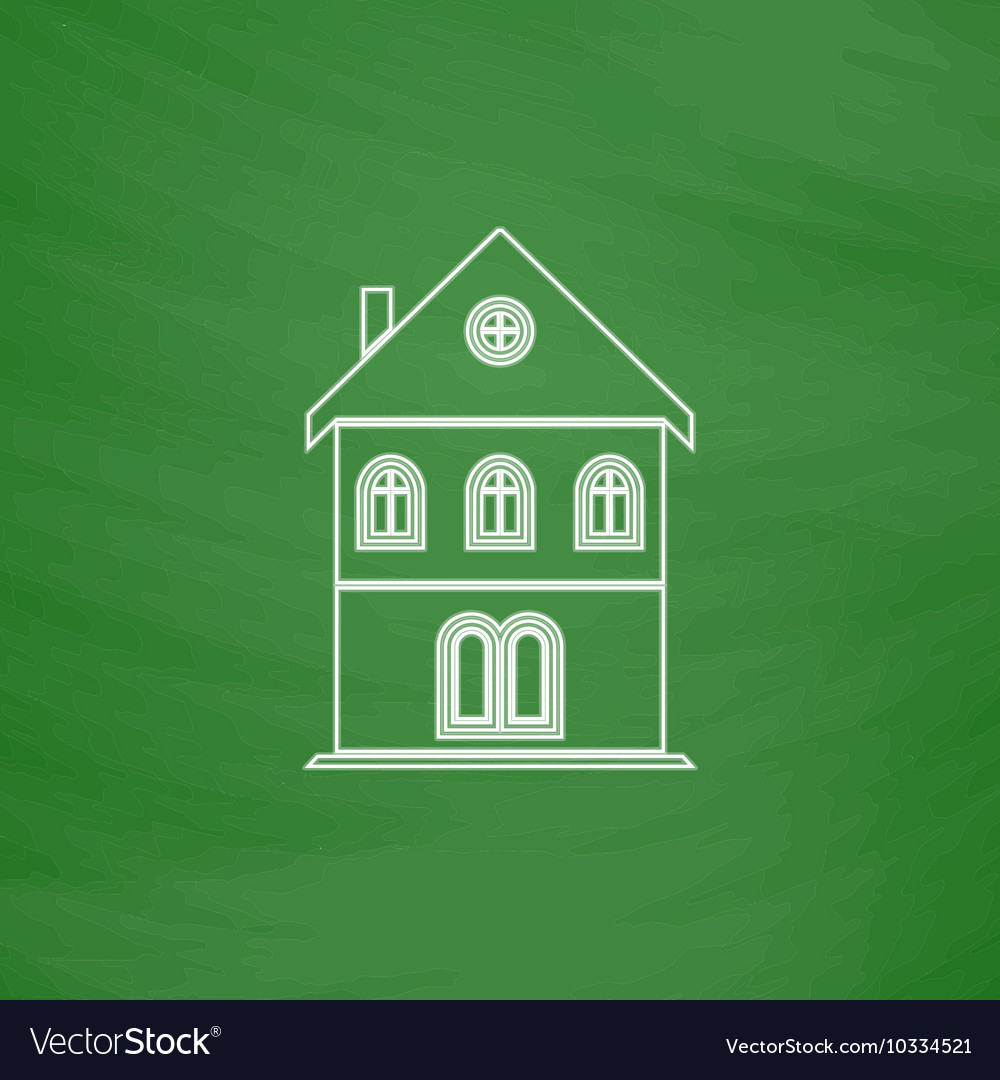 Building computer symbol Royalty Free Vector Image