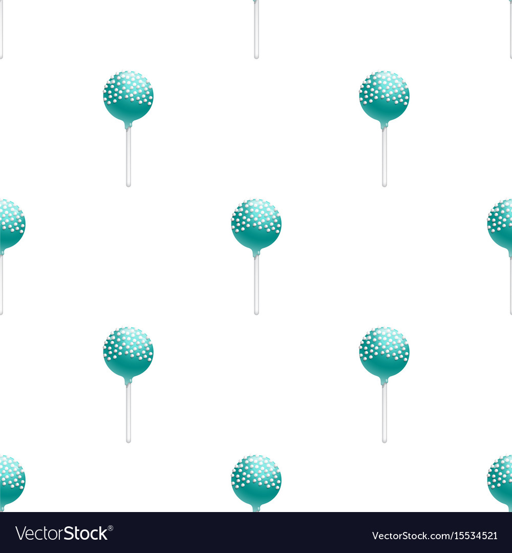 Cake pops seamless pattern Royalty Free Vector Image