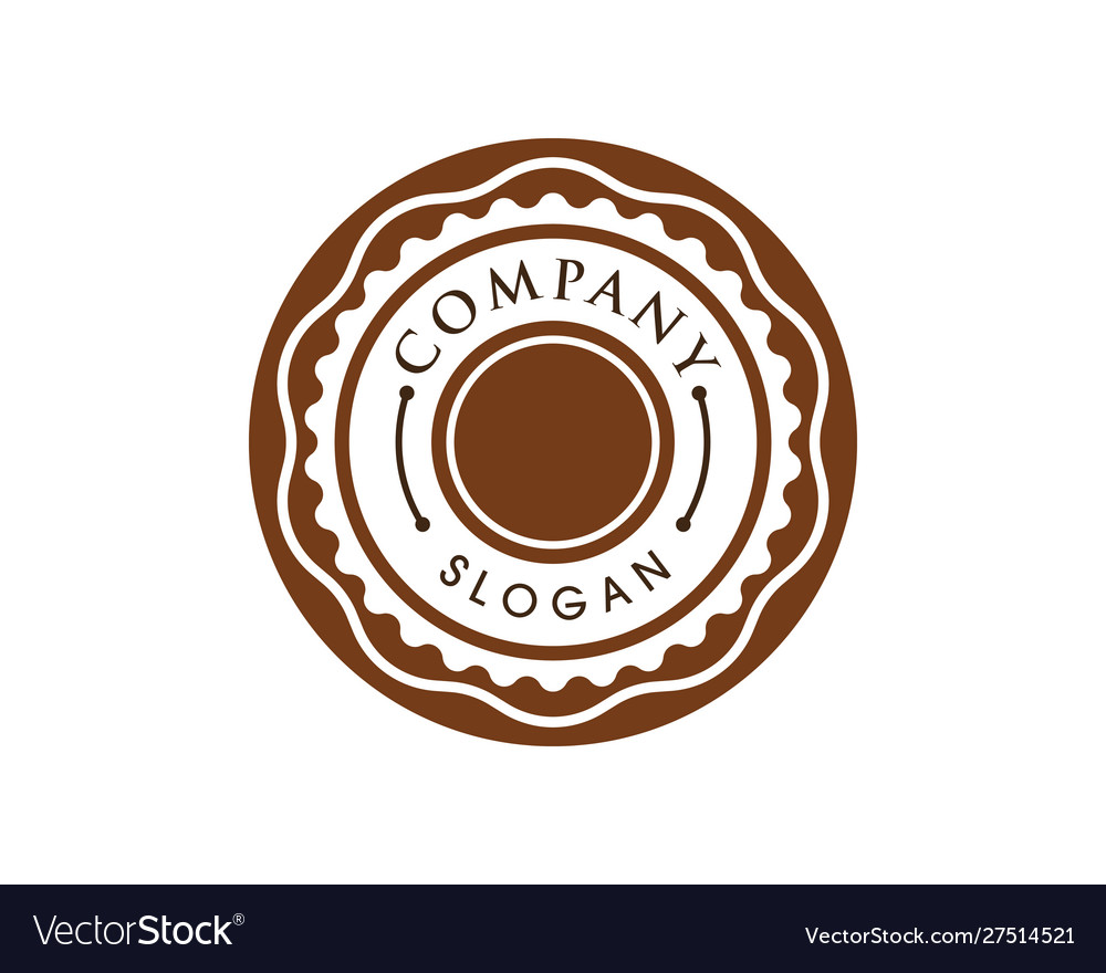 Circle emblem design Royalty Free Vector Image