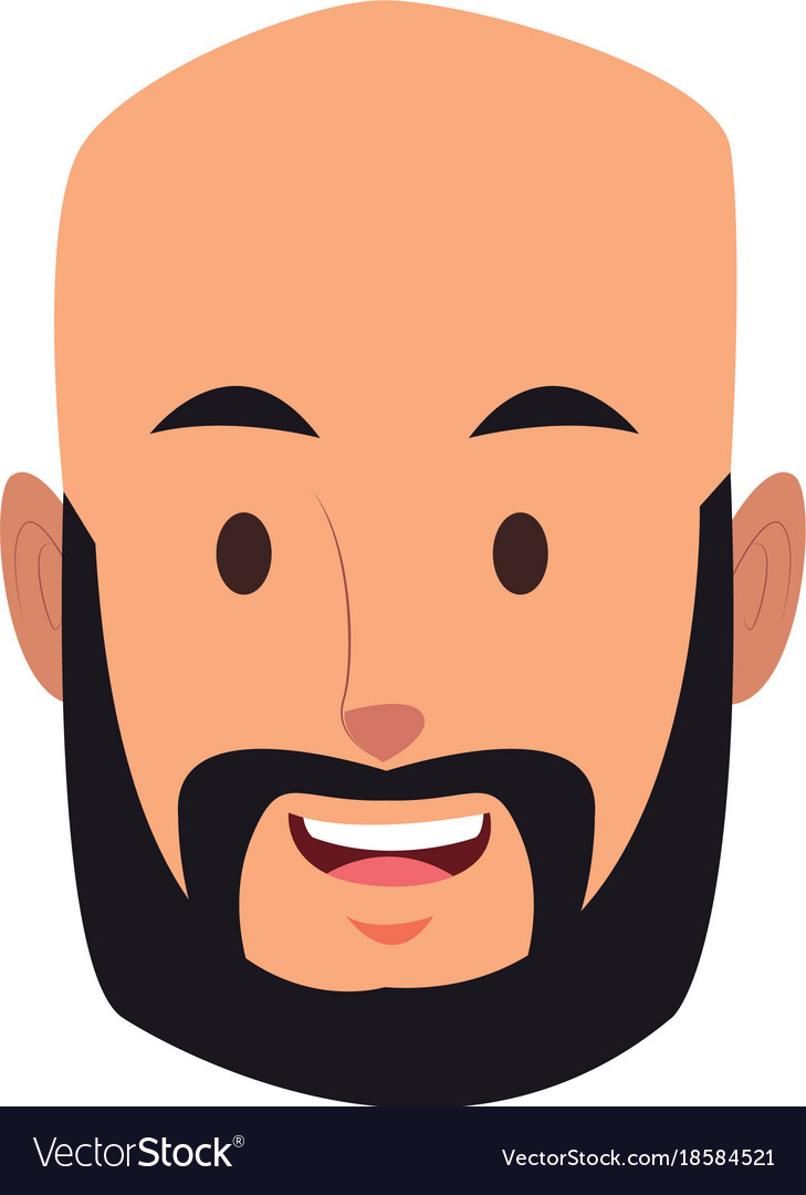 Man face cartoon Royalty Free Vector Image - VectorStock