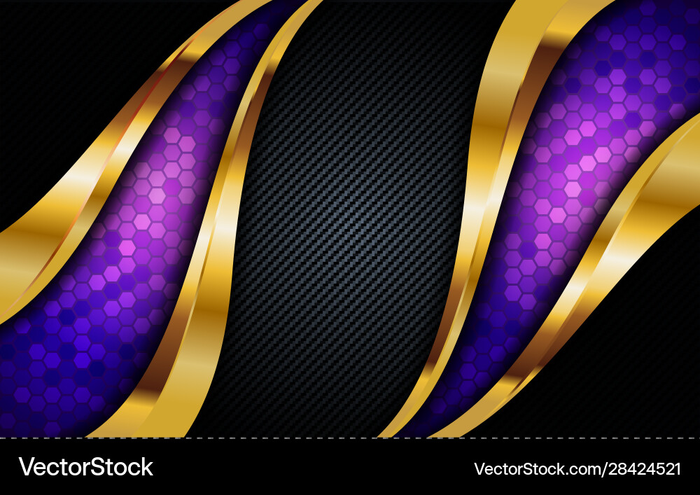Modern abstract colorful with golden line Vector Image