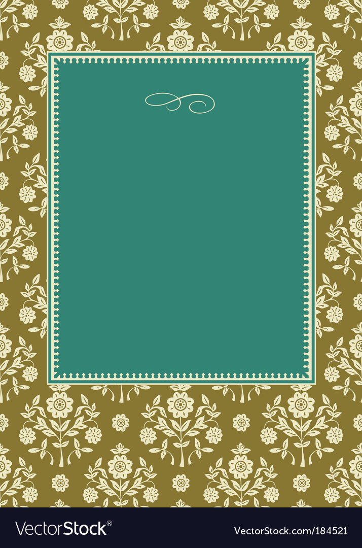 Pattern and frame Royalty Free Vector Image - VectorStock