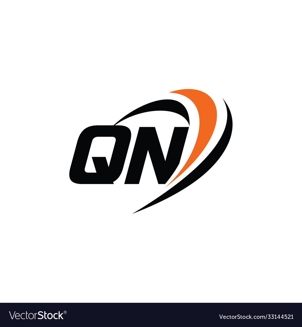 Qn monogram logo Royalty Free Vector Image - VectorStock