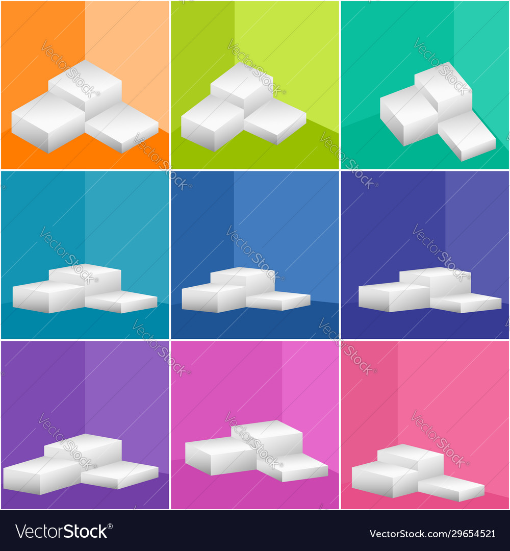 Rectangular boxes for demonstration Royalty Free Vector