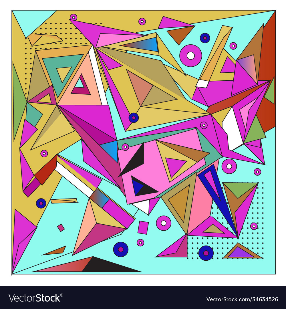 Abstract modern triangles background pattern Vector Image