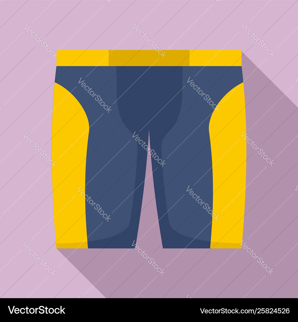 Bike shorts icon flat style Royalty Free Vector Image