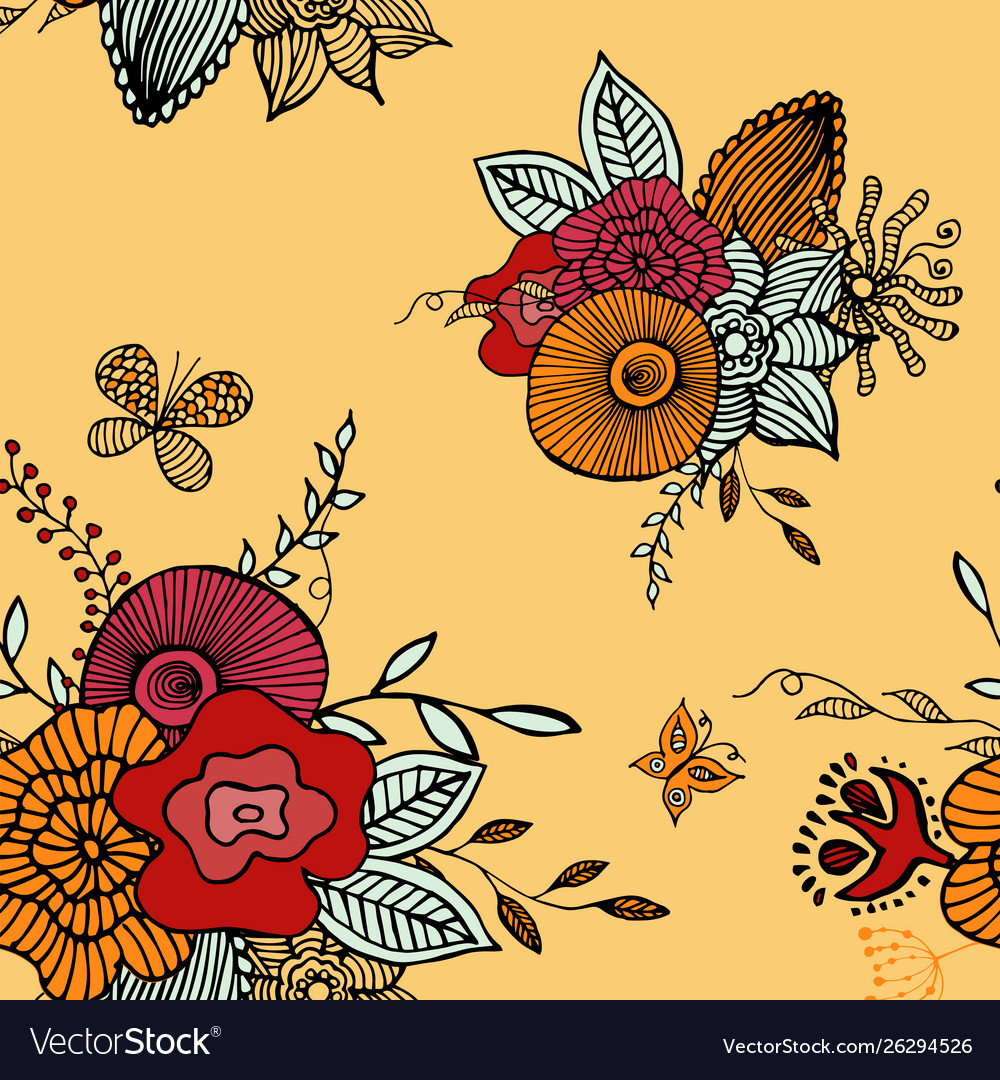 Botanic texture Royalty Free Vector Image - VectorStock