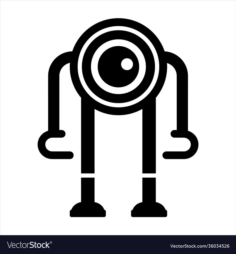 Camera robot Royalty Free Vector Image - VectorStock