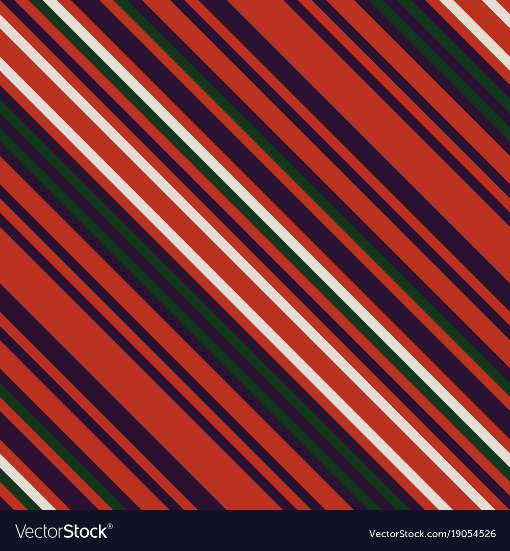 Christmas diagonal striped seamless pattern Vector Image