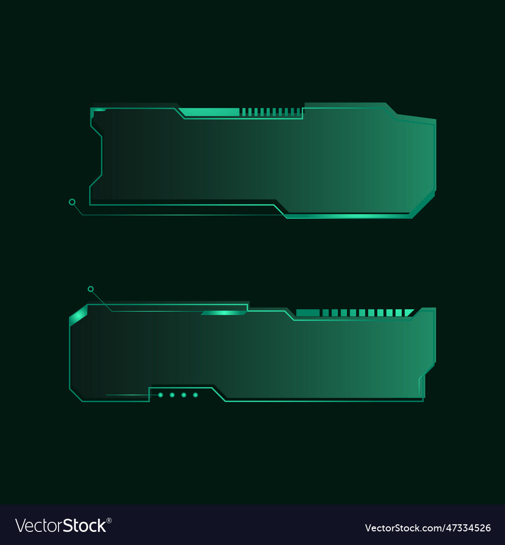 Hud futuristic frames user interface element Vector Image
