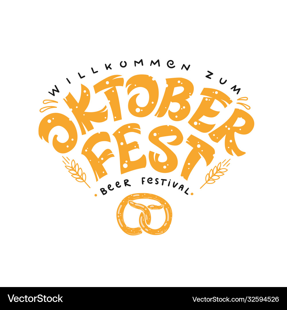 Oktoberfest for german beer Royalty Free Vector Image