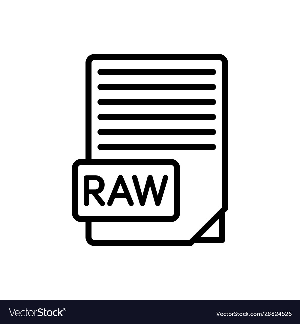 Raw Royalty Free Vector Image - VectorStock