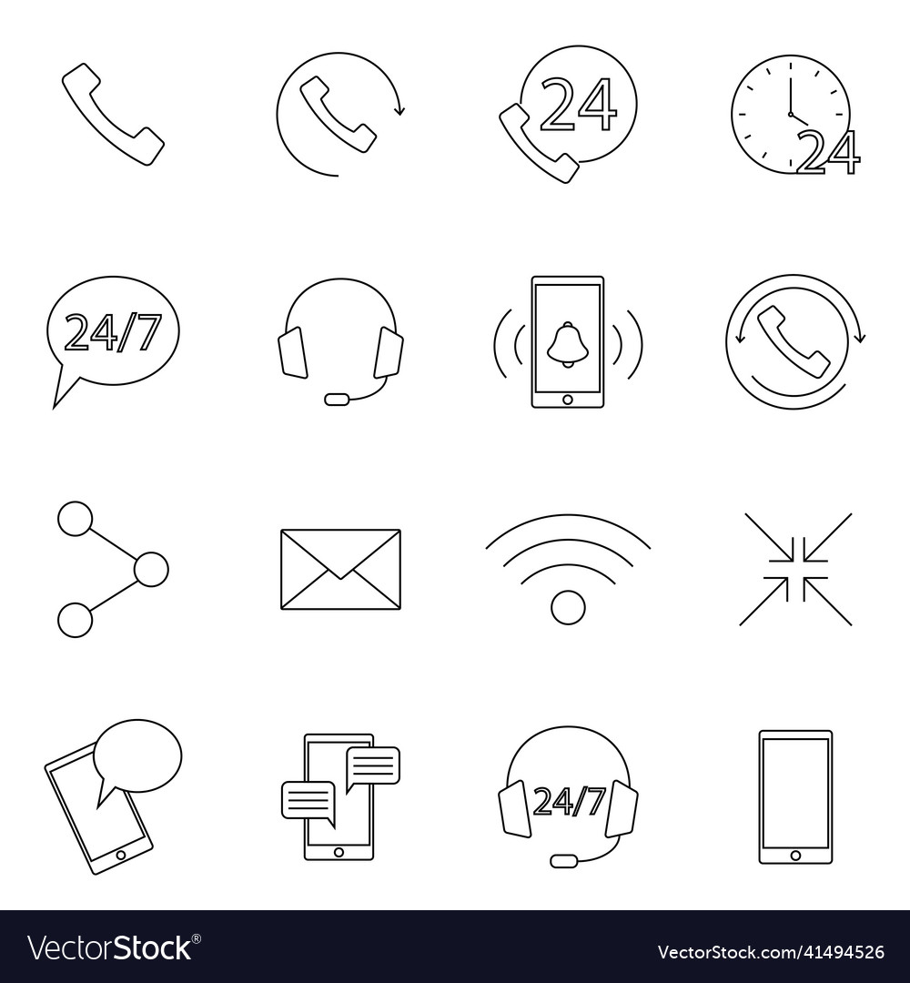 Simple set of processing related line icons Vector Image