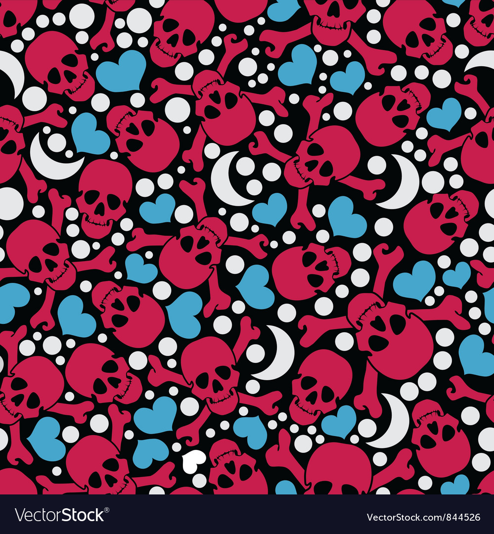 Skulls background Royalty Free Vector Image - VectorStock