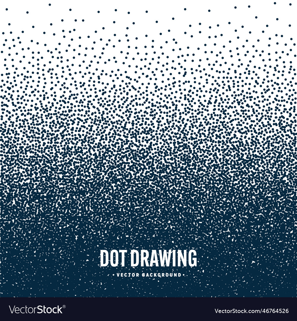 Stipple pattern dotted geometric background Vector Image