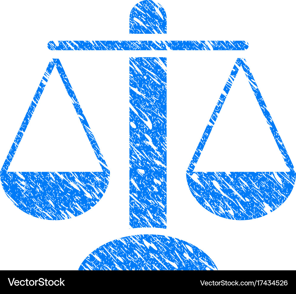 Weight scales grunge icon Royalty Free Vector Image