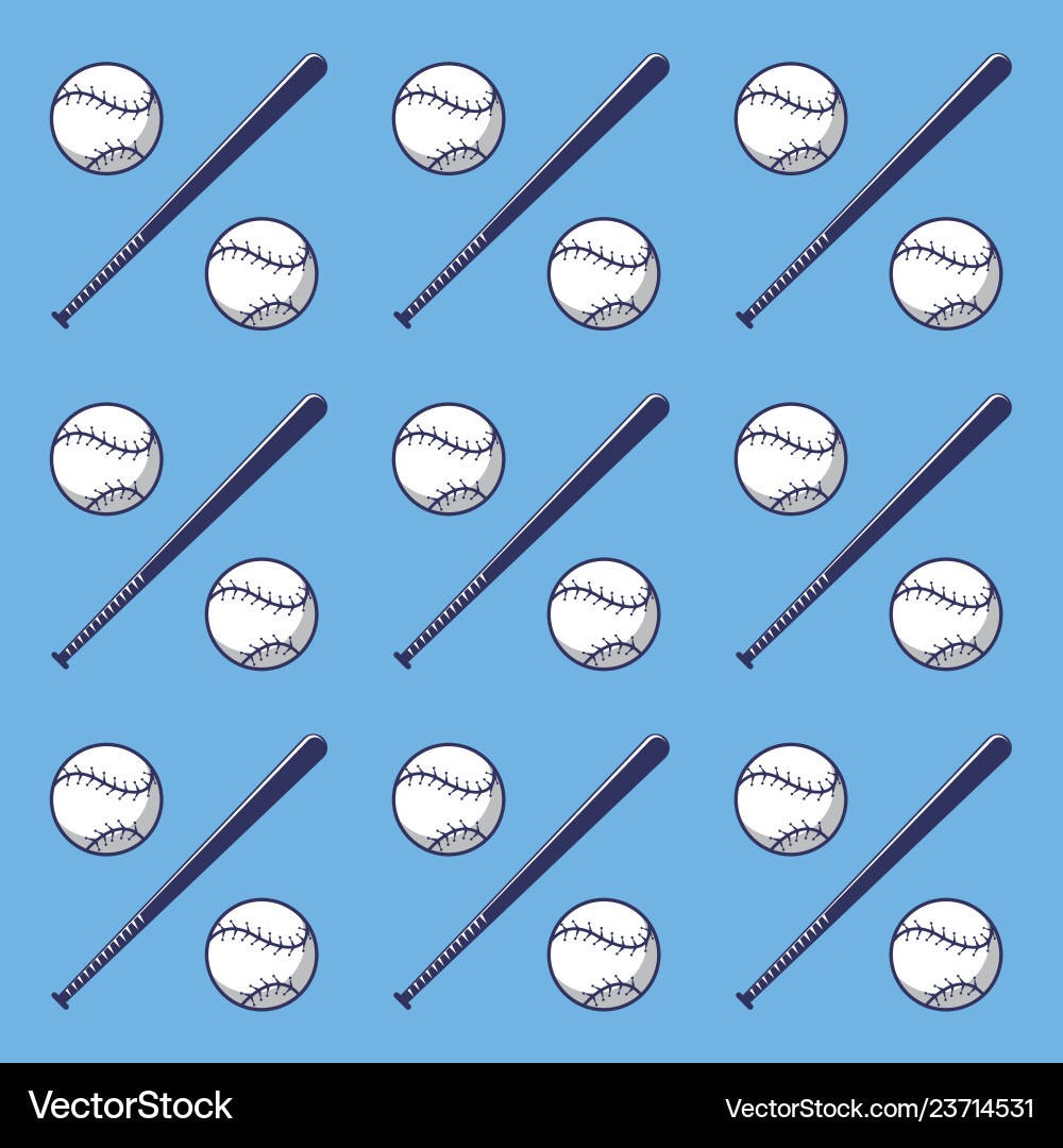 Baseball sport background Royalty Free Vector Image