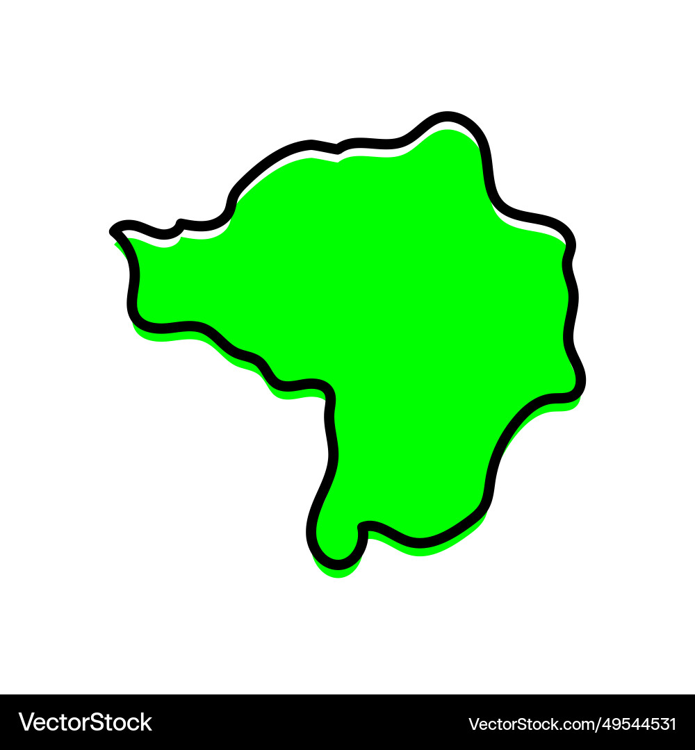 Butha buthe state of lesotho country map Vector Image