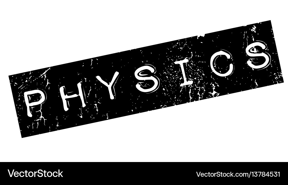 Physics rubber stamp Royalty Free Vector Image