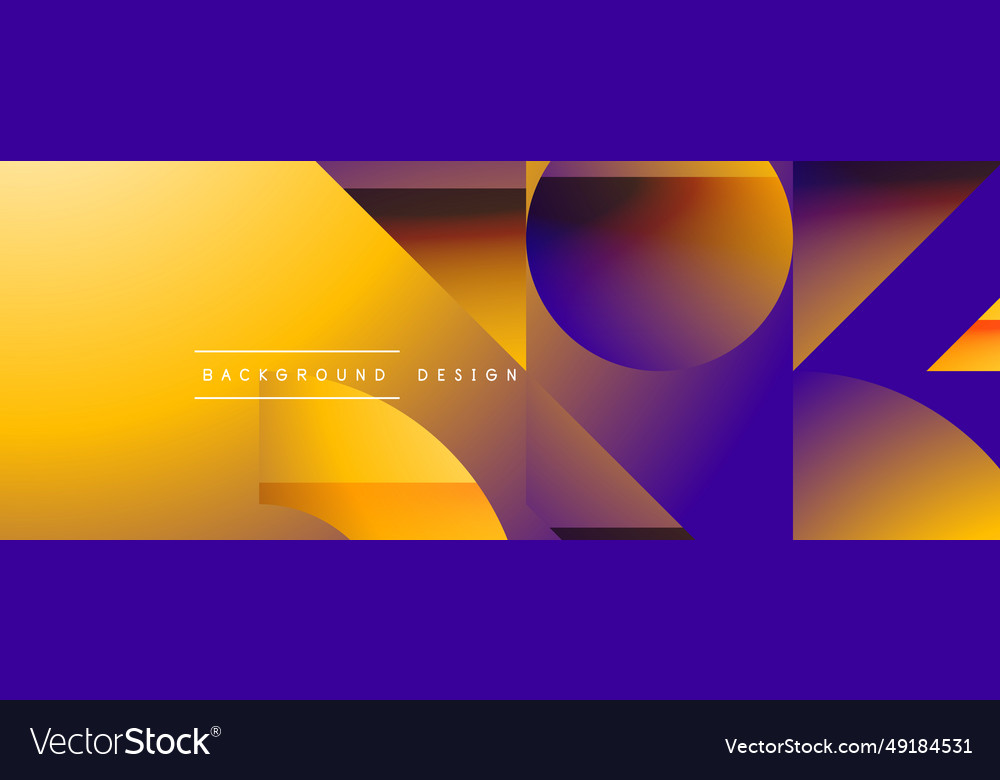 Simple geometric forms - dynamic Royalty Free Vector Image