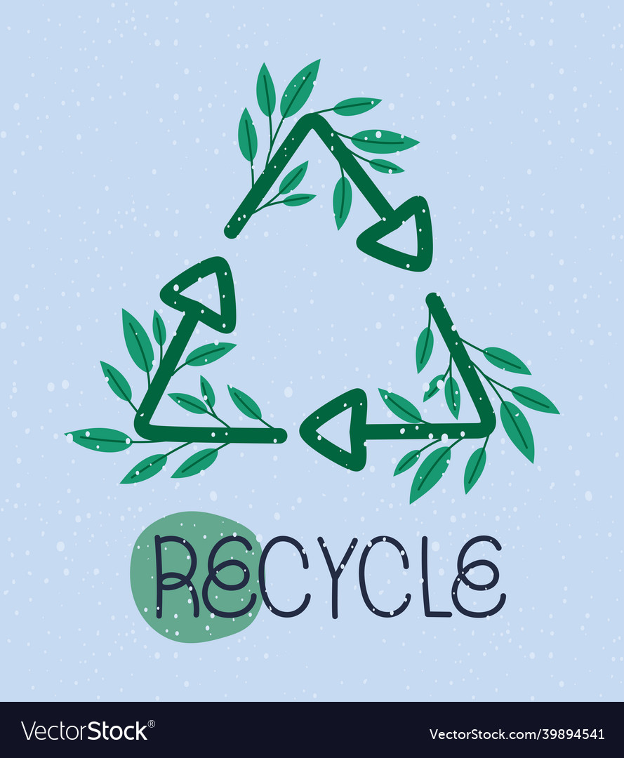 Eco conscience poster Royalty Free Vector Image