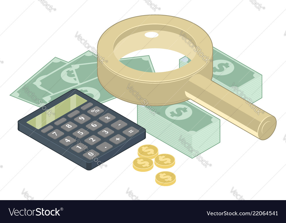 Expense analysis Royalty Free Vector Image - VectorStock