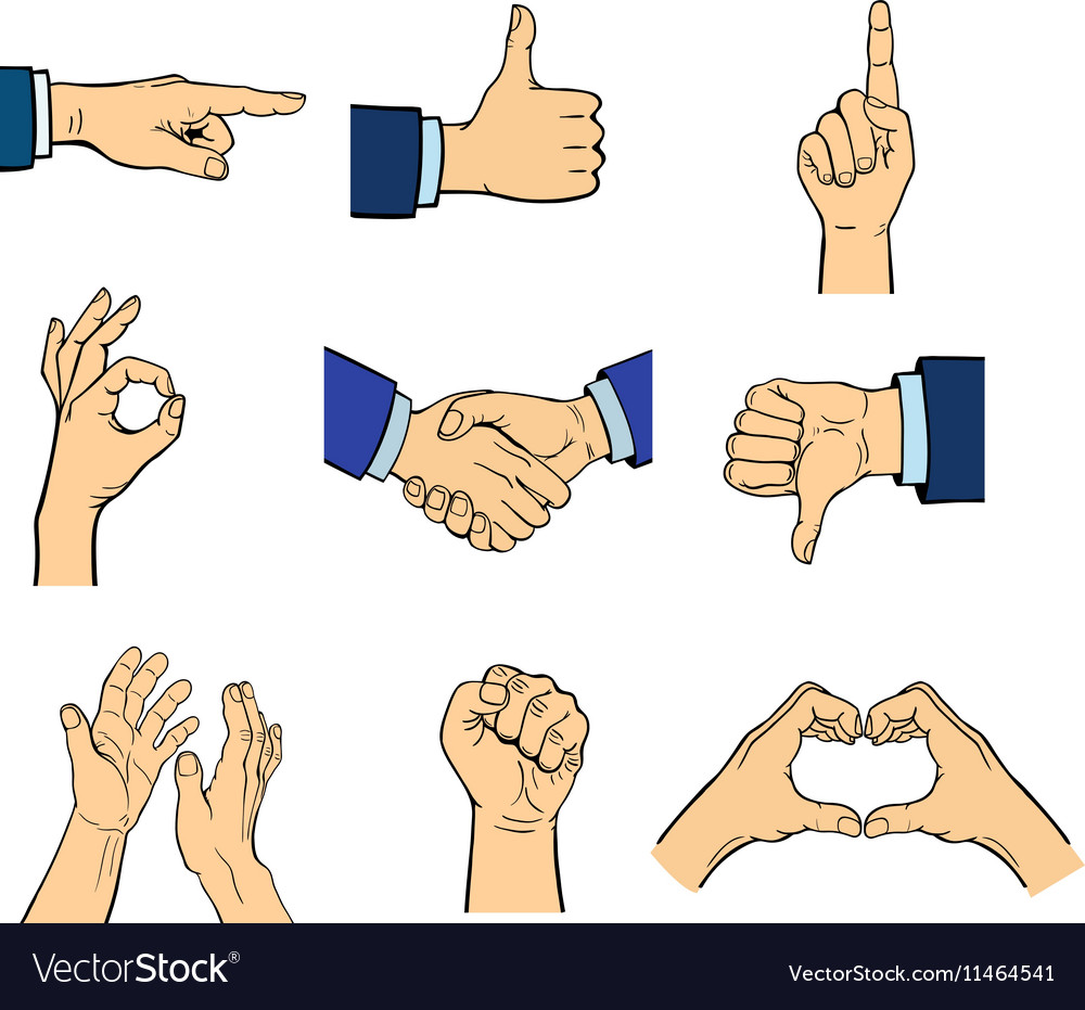 Human hands Royalty Free Vector Image - VectorStock