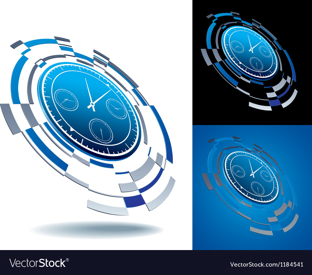 Logo time segment Royalty Free Vector Image - VectorStock
