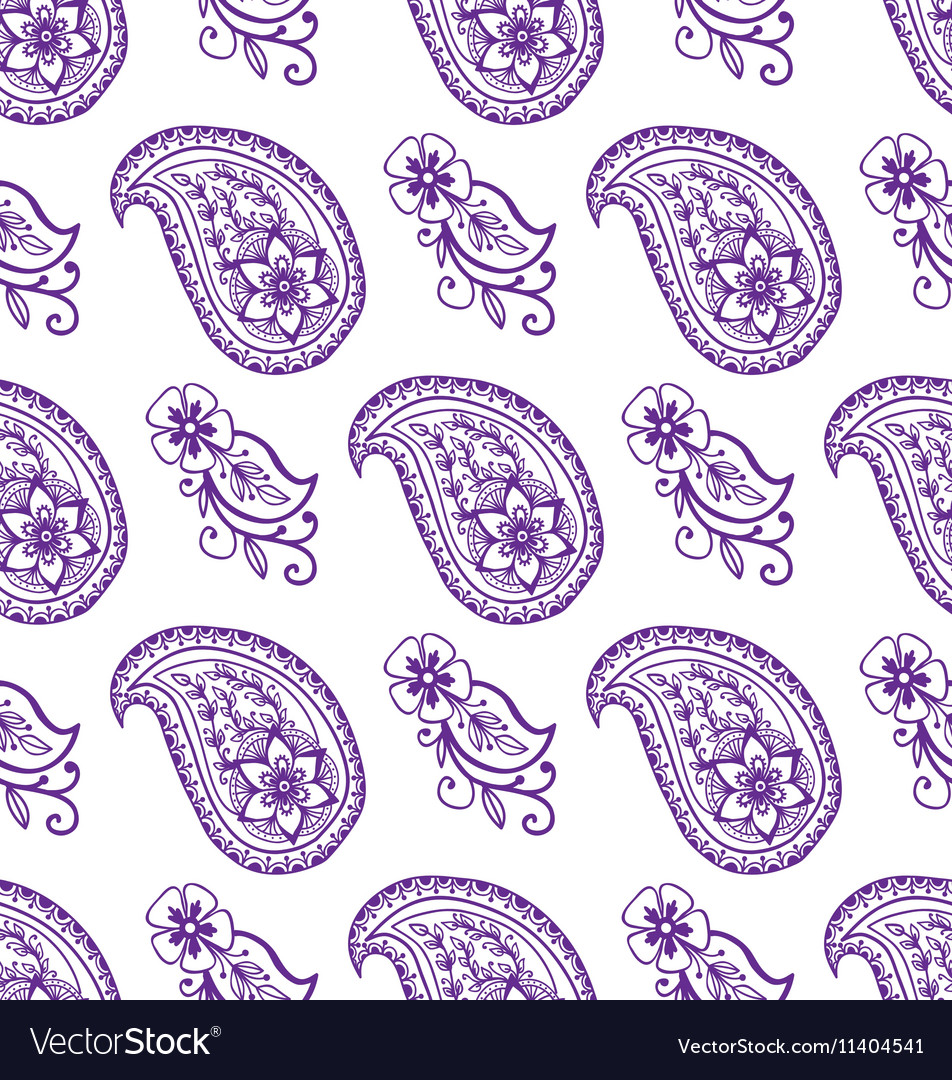 Mehendy pattern Royalty Free Vector Image - VectorStock