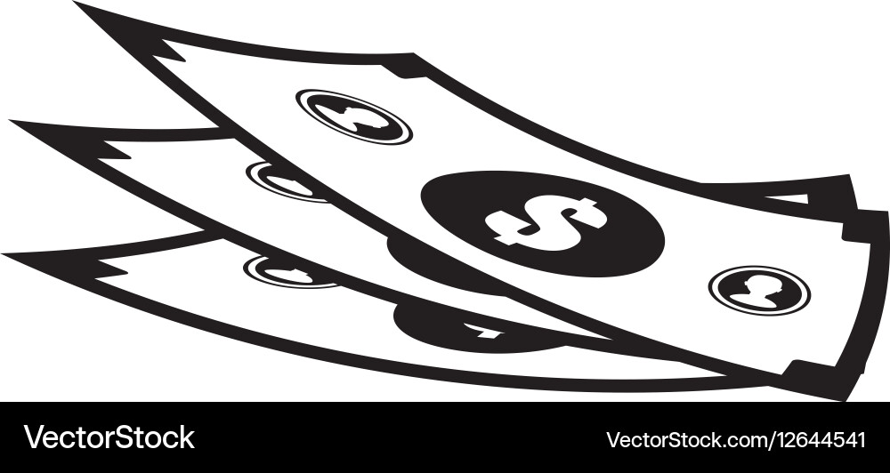Money bills design Royalty Free Vector Image - VectorStock