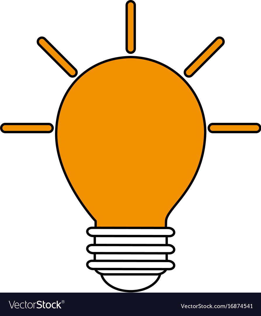Regular lightbulb icon image Royalty Free Vector Image