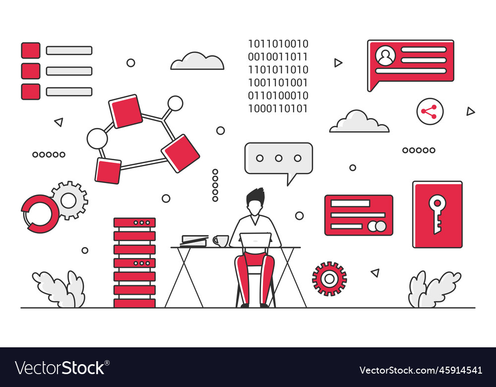Work task optimization Royalty Free Vector Image