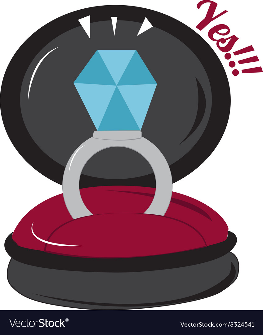Yes ring Royalty Free Vector Image - VectorStock