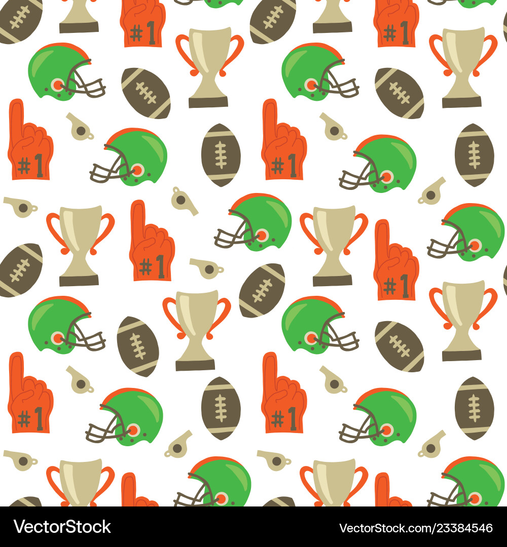 American football pattern super bowl Royalty Free Vector