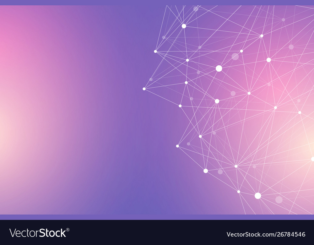 Big data visualization geometric abstract Vector Image